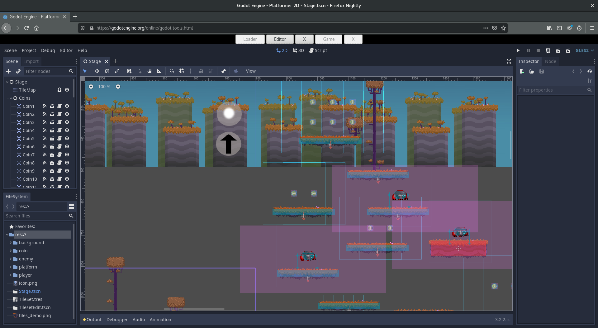 Godot Editor Running In A Web Browser